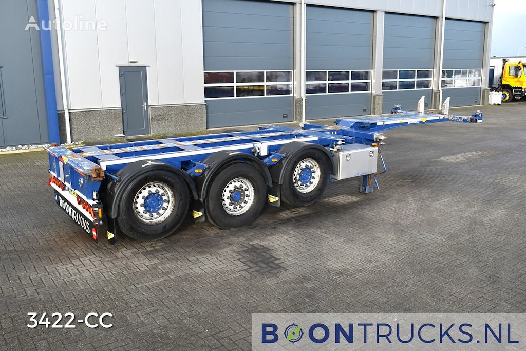 Broshuis 3UCC-39/45 | 2x20-30-40-45ft HC * 2x LIFT AXLE * SAF/DISC * NL T poluprikolica za prevoz kontejnera