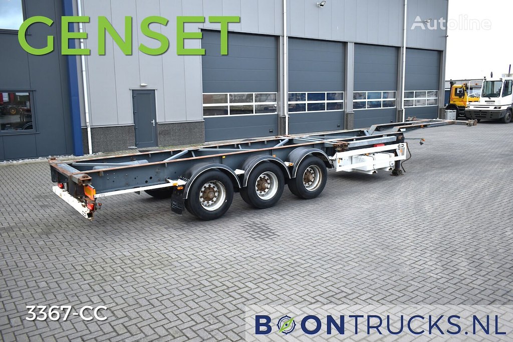 Van Hool 3B2015 + GENSET (430 HOURS)| 2x20-40ft HC * FIXED * NL TRAILER| poluprikolica za prevoz kontejnera