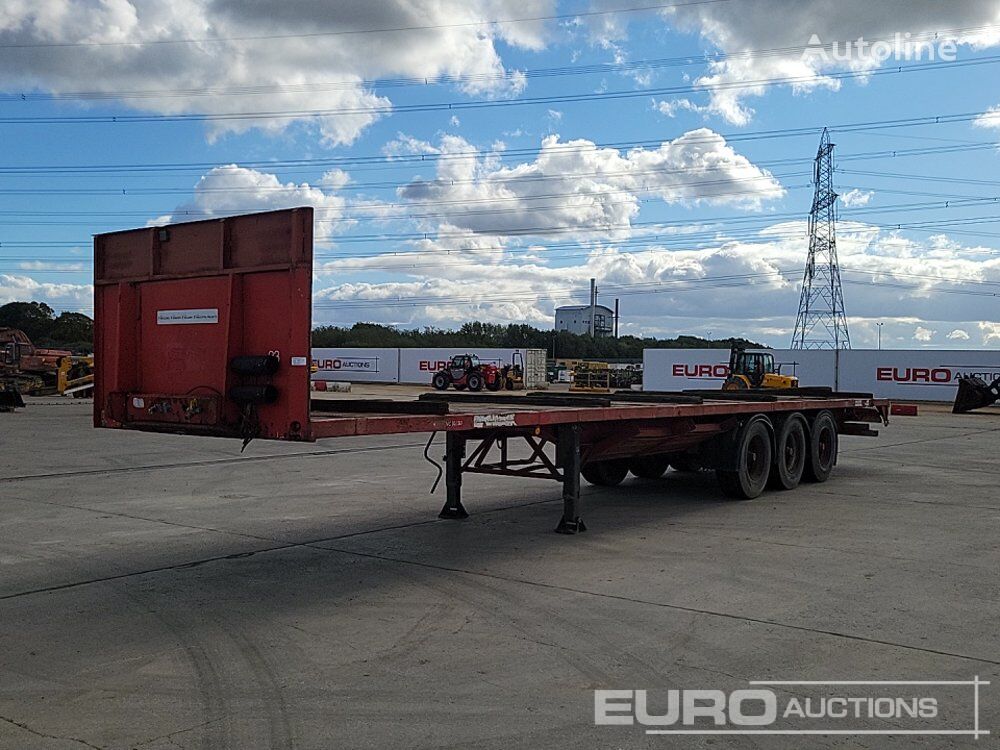 Prodaje se Groenewegen Tri Axle Flatbed Trailer poluprikolicu platformu na aukciji