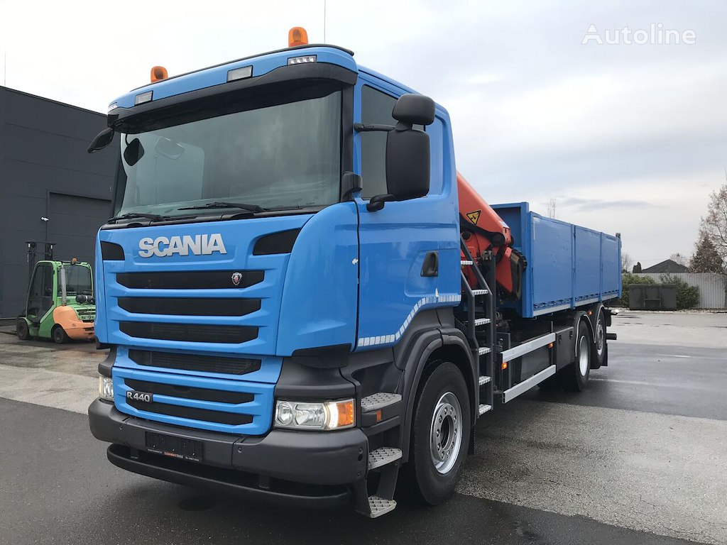 Scania R440 EEV/6x2/16m-PALFINGER/BILLENCS/KORMÁNYZOTT BOGI/KÉZI VÁLTÓ/ kiper