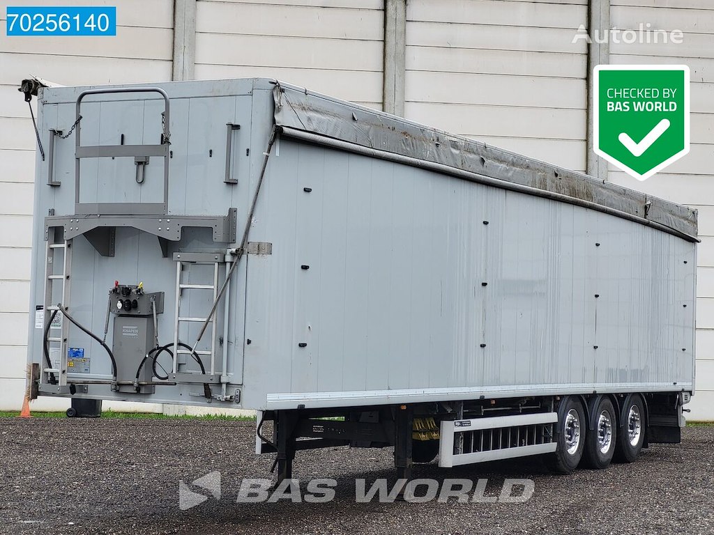 Knapen Trailers K100 10mm 2x Liftachse 90m3 poluprikolica sa pokretnim podom