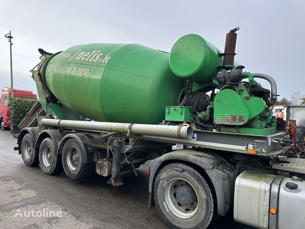 Mol CIFA 12m³ BETONMIXER / CONCRETE MIXER + BUITENMOTOR DEUTZ ENGINE poluprikolica betonska mešalica