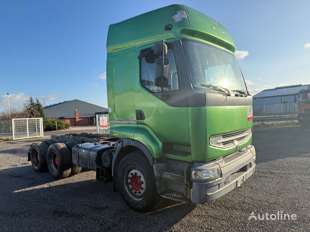 Renault Premium 370 6x4 full steel big axel manual kamion šasija