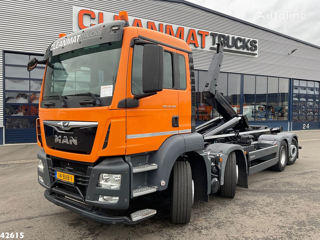 MAN TGS 35.360 8x2 Euro 6 VDL 30 Ton haakarmsysteem kamion rol kiper