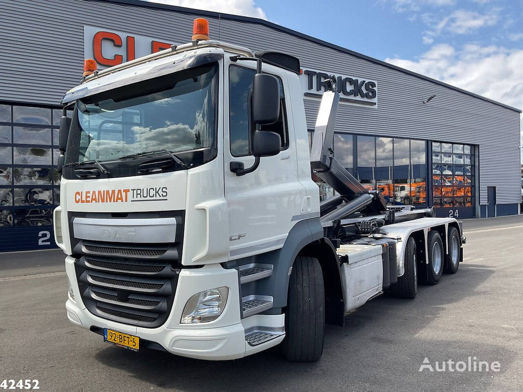 DAF FAK CF 460 Tridem 8x2 Euro 6 VDL 30 Ton haakarmsysteem kamion rol kiper