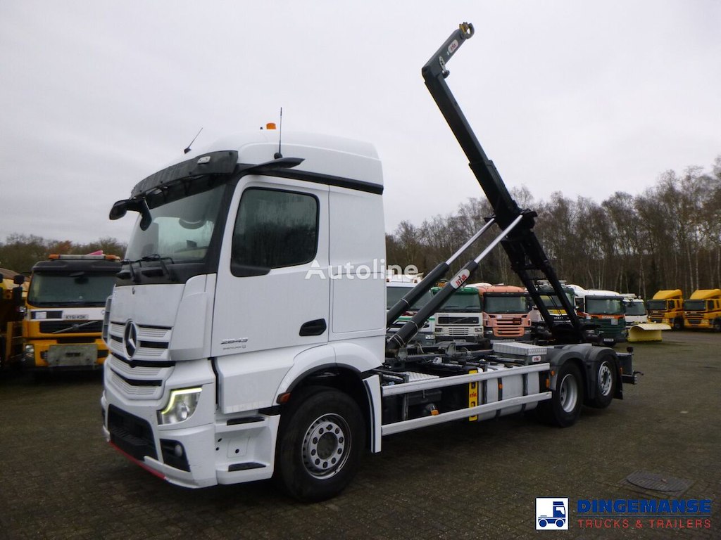 Mercedes-Benz Actros 2843 6x2 Hyva container hook 20t kamion rol kiper