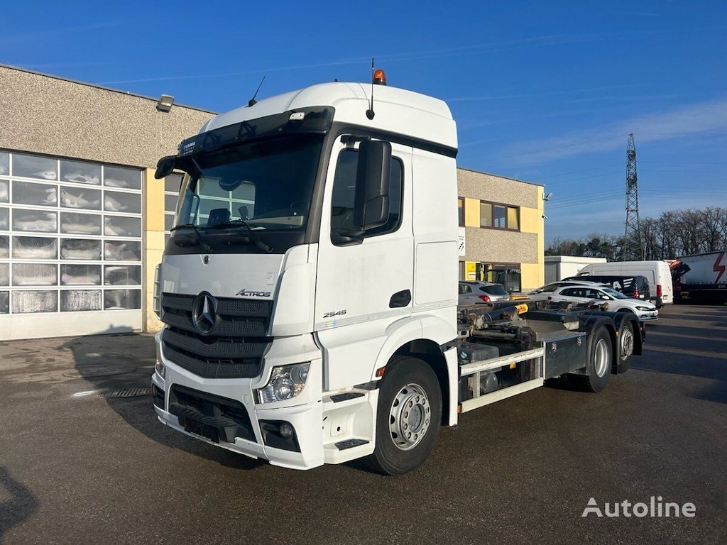 Mercedes-Benz Actros 2545L 6x2 Hyva Abroller, E6 ,Retarder, Lenk-Liftachse kamion rol kiper