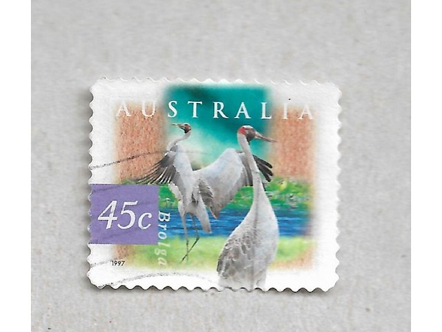 (M) markica 1997 Australija 45c Brolga ptica