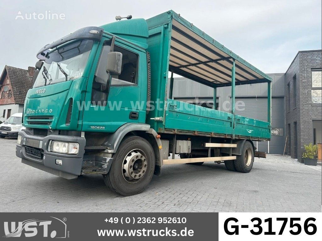 IVECO 180 E 280 Schaltgetriebe , Pritsche Blatt/Luft kamion sa klizna zavesa cerada