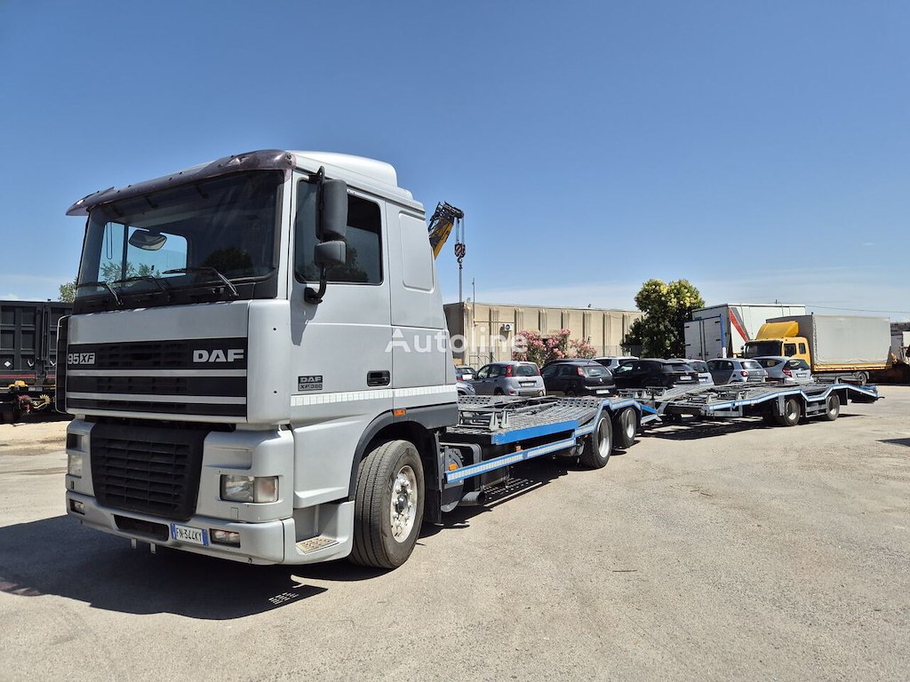 DAF XF 95 380 autotransporter + prikolica autotransportera