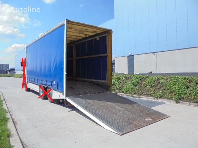 CURTAINSIDE BOX + HYDRAULIC RAMP autotransporter