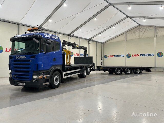 Scania R420 6x2 Rear Lift Brick Grab Drawbar kamion platforma