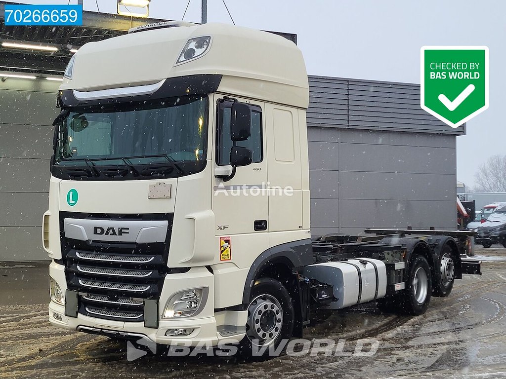 DAF XF 480 6X2 SSC Retarder 2x Tanks Standklima Liftachse ACC vozilo za prevoz kontejnera