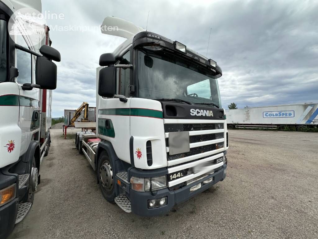 Scania R 124 LB vozilo za prevoz kontejnera