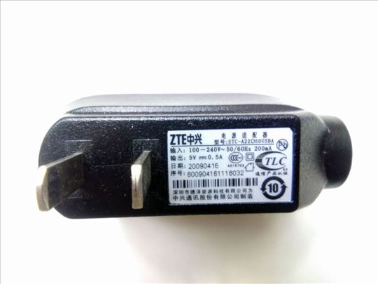 Adapter ZTE STC-A22O50USBA, USA utikač, ulaz: 100-