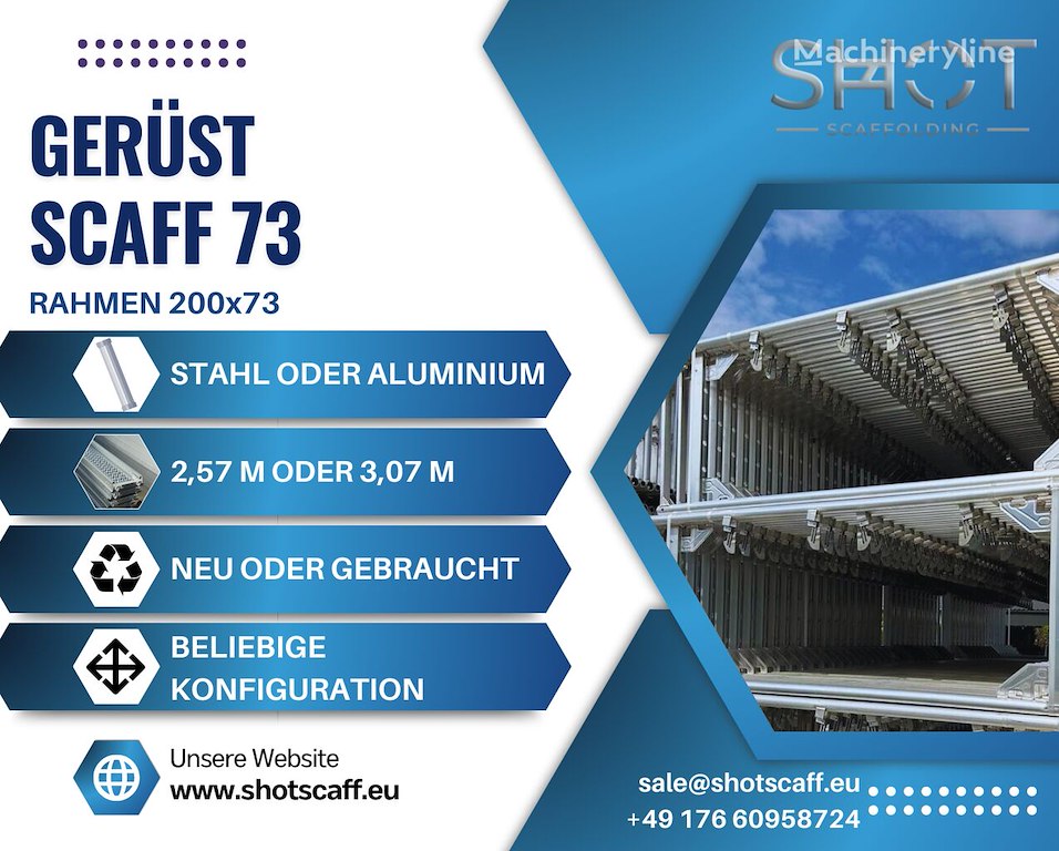 Novi Scaffolding full complete set 502,86 m2 Baumann compatible Gerüs skele