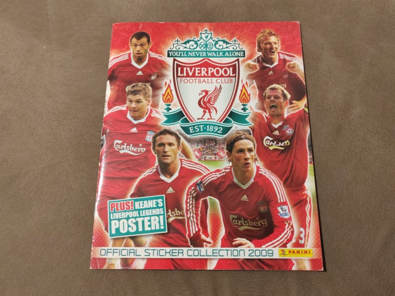 FC LIVERPOOL 2009 / KOMPLETAN ALBUM PLUS POSTER