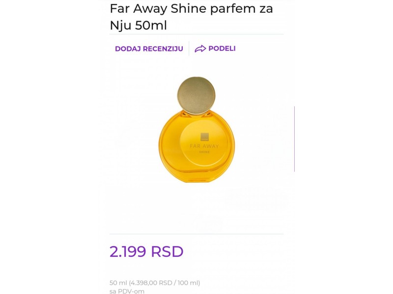 Avon Far Away Shine parfem ( 50ml ) -novo*akcija