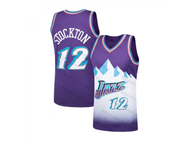 Utah Jazz NBA retro dres 1996, Stockton #12 XL