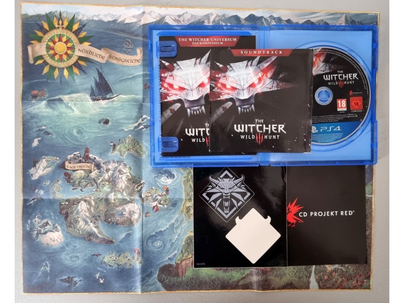 The Witcher 3 Wild Hunt +MAPA+Soundtrack+bonus PS4