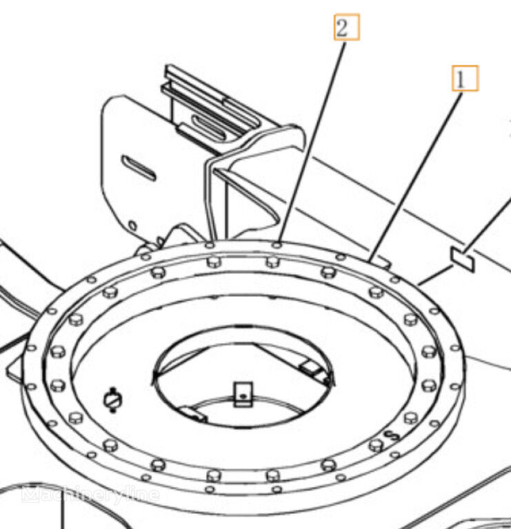 Case 72284216 72284216 okretni prsten za Kobelco 50SR 50SR-5 50SR-3 SK40SR-3 mini bagera