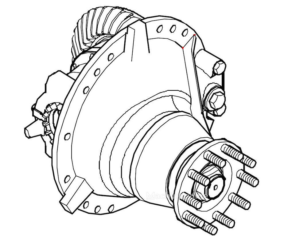 Dyferencjał mostu Liebherr LTM , Achsantrieb Liebherr LTM Liebherr LTM 1025, LTM 1030/1 ;LTM 1040/1 ; LTM 1050/1; za autodizalice
