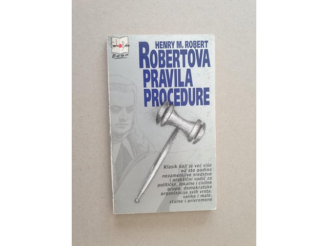 Henri M. Robert - Robertova pravila procedure