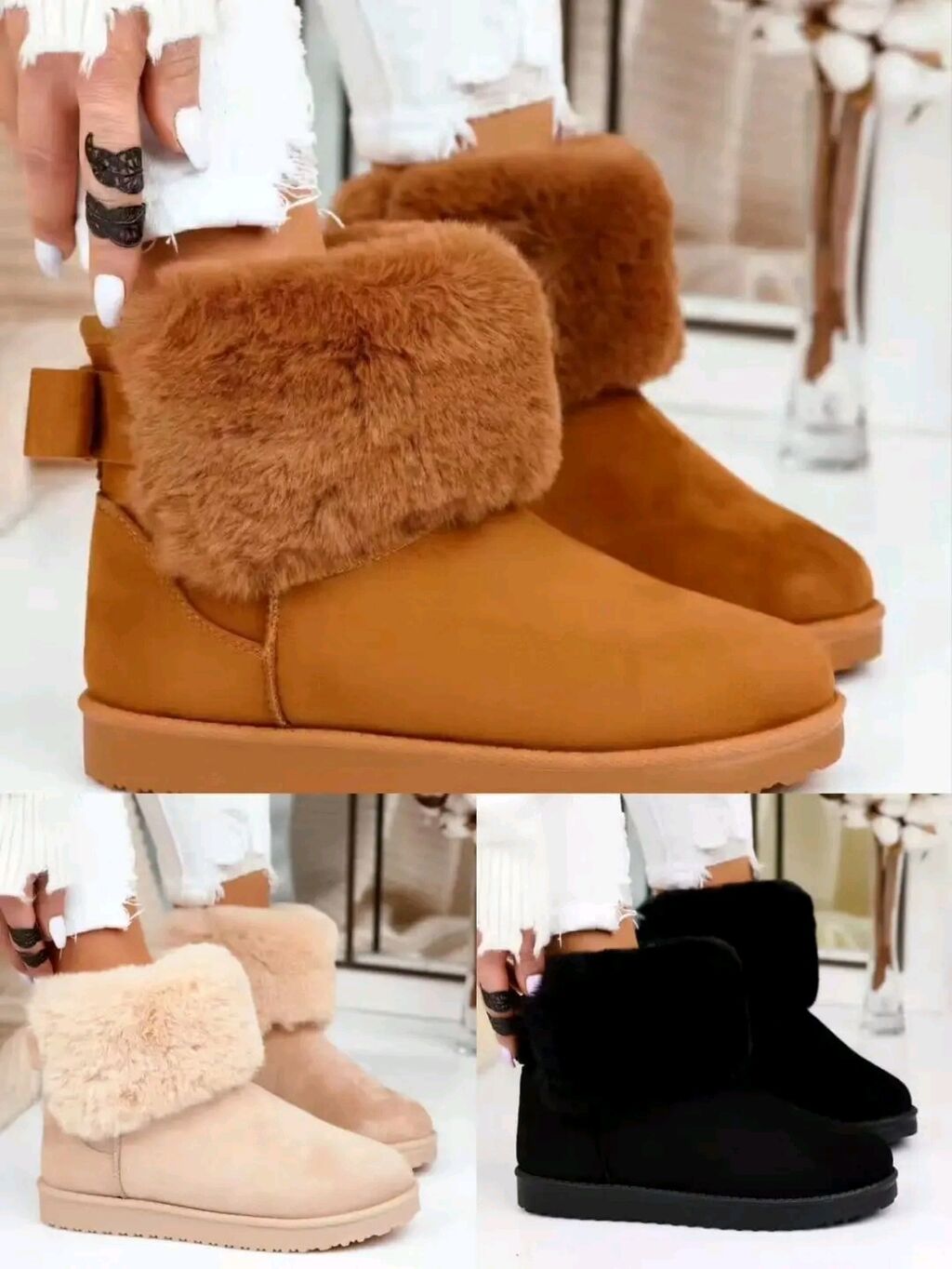 Ugg mini čizme, bоја - Bež, 41