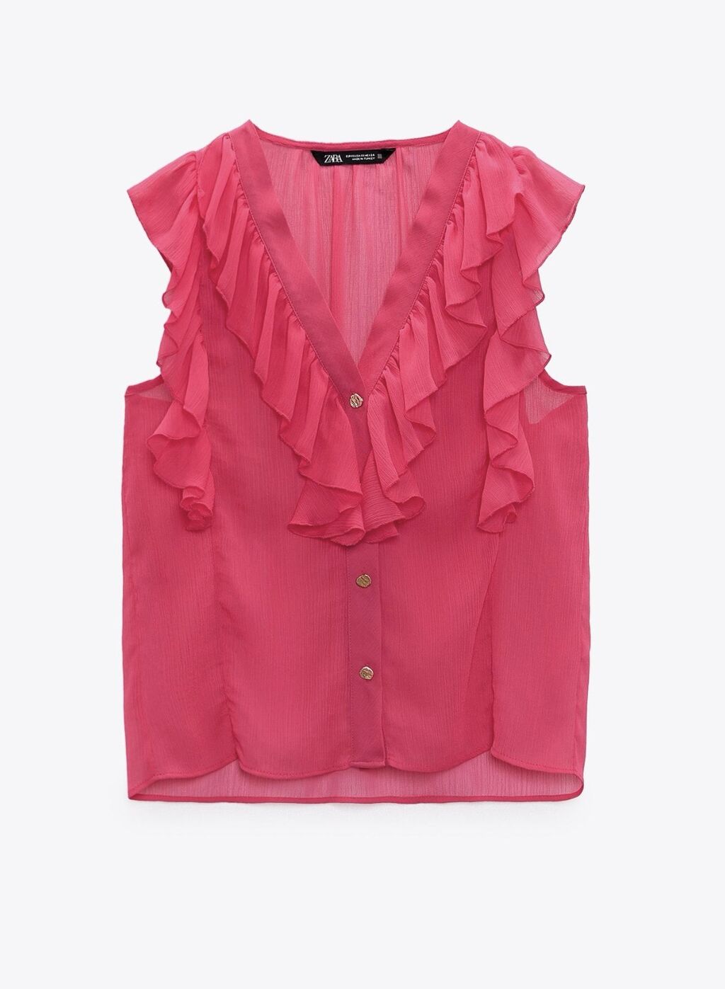 Zara, S (EU 36), Poliester, Jednobojni, bоја - Roze