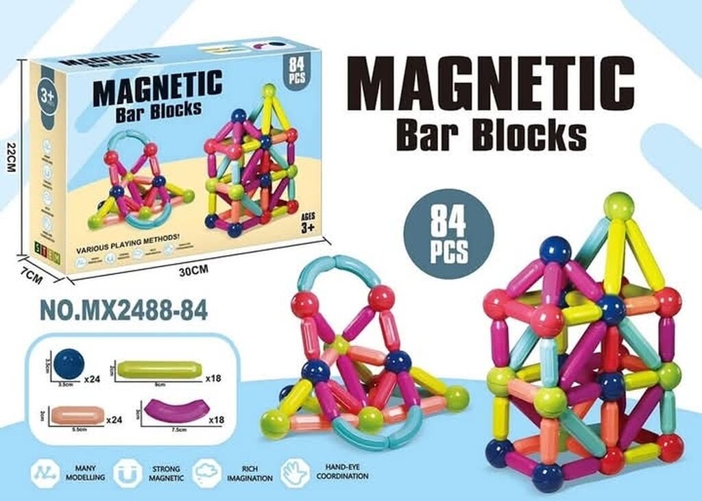 Set magnetnih stapica 84pcs Viki