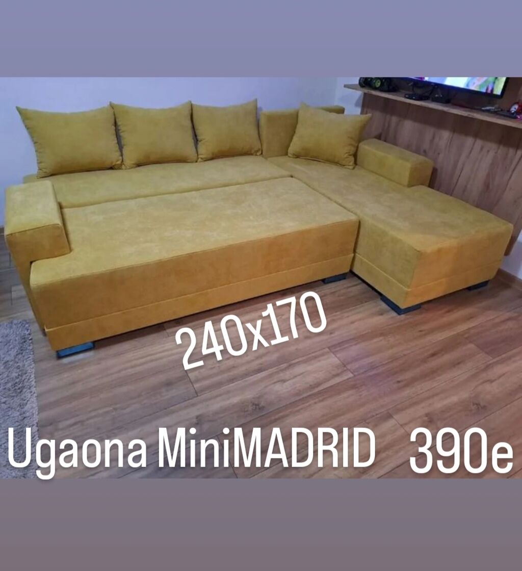 Ugaona garnitura MiniMadrid" Krajnjih dimenzija 240x170 Dvosed se