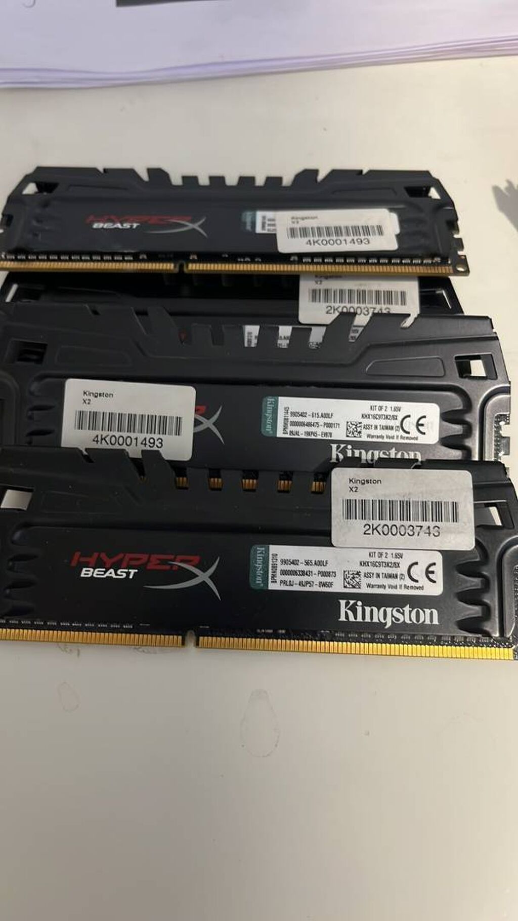 Kingston Hyper Beast DDR3-1600 CL9 SDRAM 4 * 4Gb (4 modula po 4 Gb)