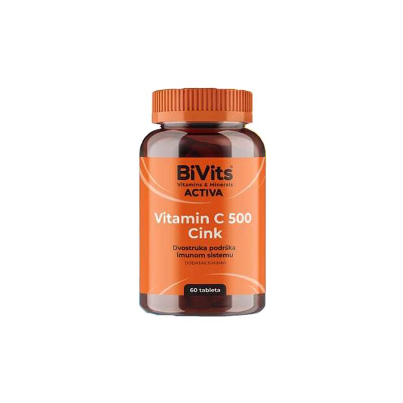 BiVits Activa Vitamin C 500 Cink 60 tableta