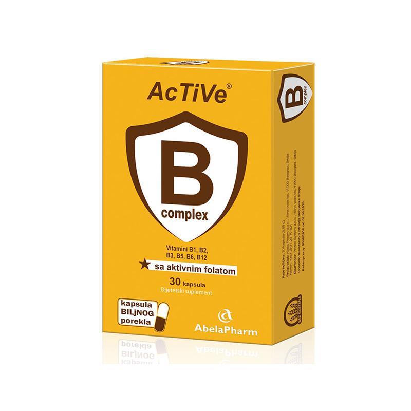 Active B-Complex sa aktivnim folatom 30 kapsula