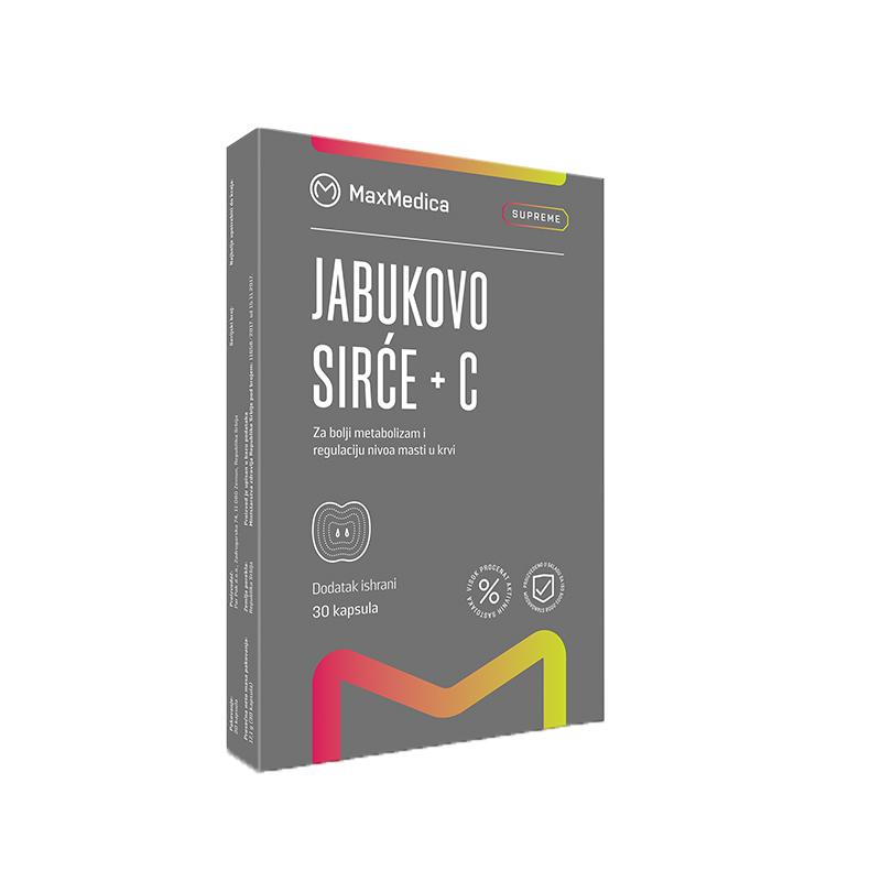 MaxMedica Jabukovo Sirće + Vitamin C 30 kapsula