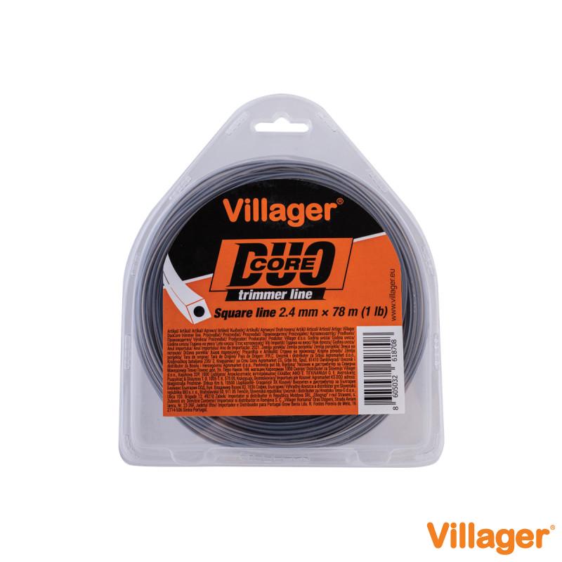 Silk za trimer 2.4mm X 1560m (20LB) - Duo core - Četvrtasta nit Villager