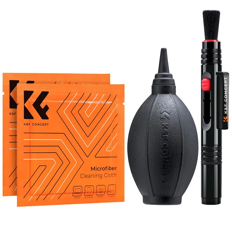 K&F Concept 4u1 set za čišćenje (pumpica, olovka, 2x krpica) SKU.1917