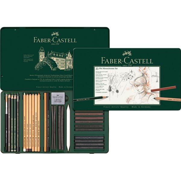 Faber-Castell FC PITT MONOCHROME PASTEL SET 1/33 112977