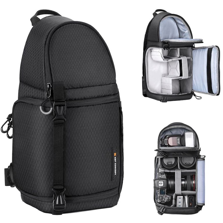 K&F Concept Sling Camera Backpack 10L Waterproof Nature Wander 02 (Crni) KF13.141