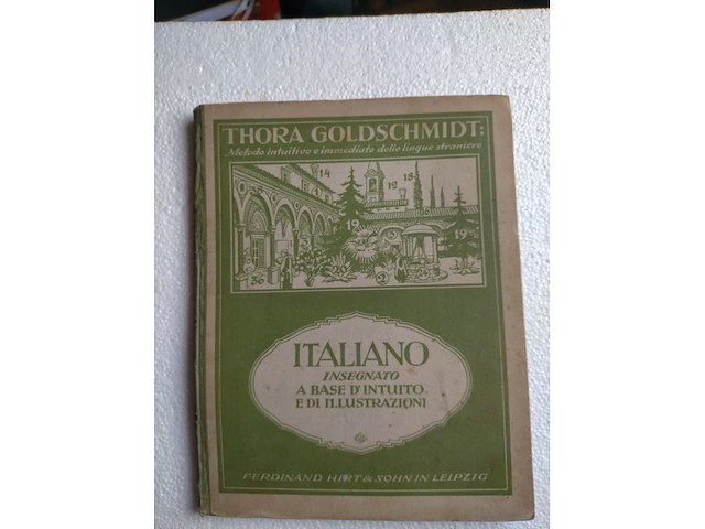 STARA KNJIGA ZA UCENJE ITALIJANSKOG JEZIKA 1920.