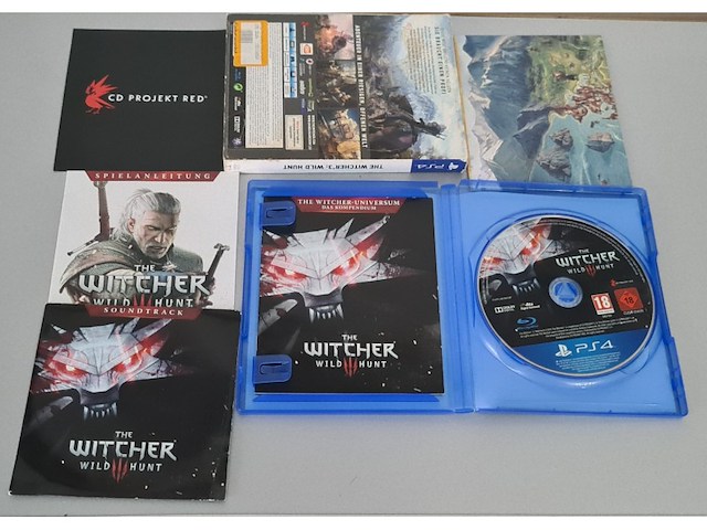 The Witcher 3  Wild Hunt +MAPA+Soundtrack+bonus   PS4