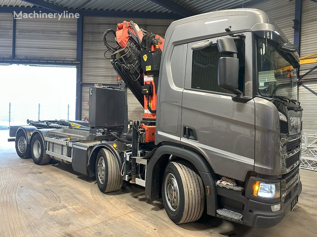 Scania R450 8x2 NGS HAAK + KRAAN (33m!) PALFINGER PK29002 + JIB - *37.0 pokretna dizalica