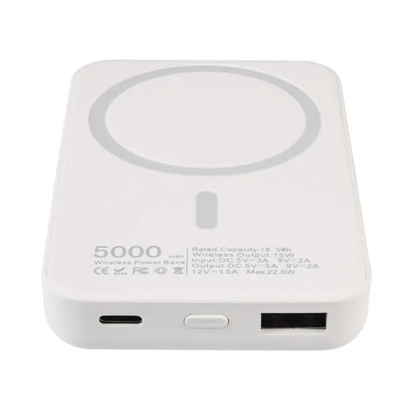 Eksterna baterija, Magsafe, 5000mAh, 22.5W, Bela