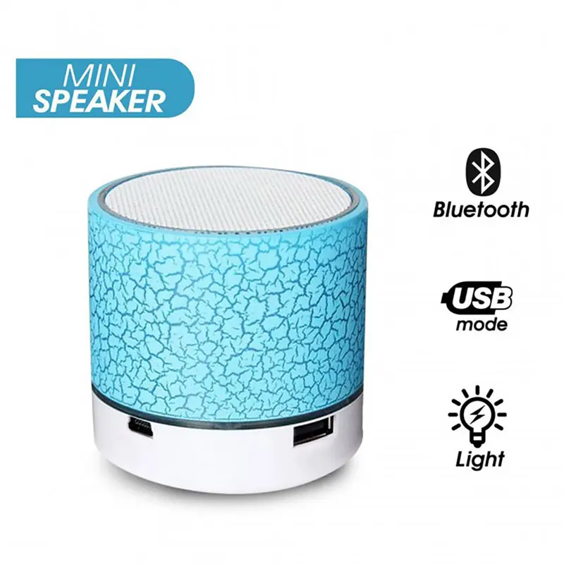 Bluetooth zvučnik LED mini, Plavi