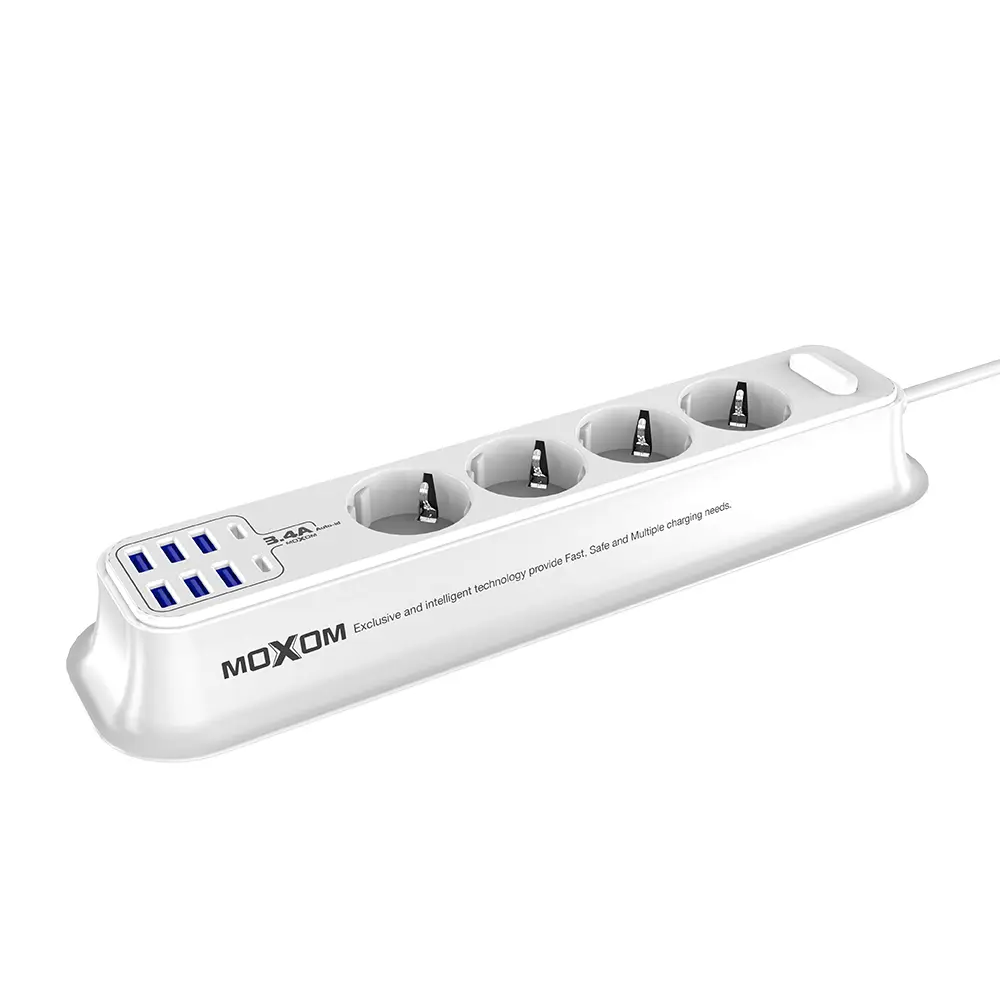 Produžni kabl Moxom MX-ST05, Beli