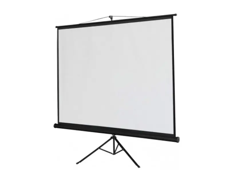 Lexin TD9696M Platno za projektor sa tripodom, 244x244cm, Belo