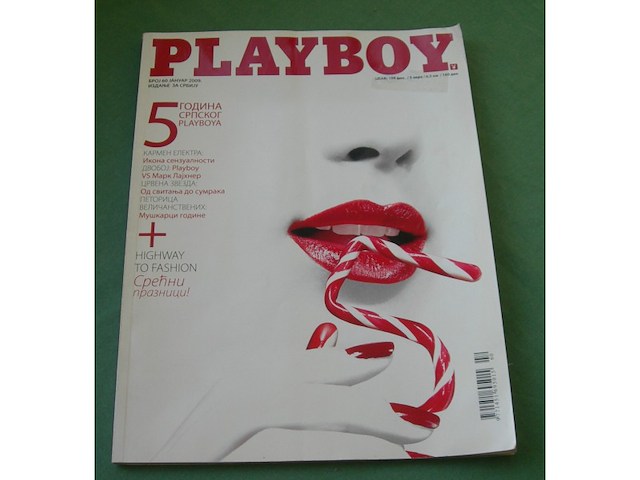 Playboy br. 60, januar 2009.