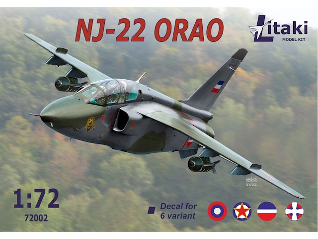 1:72 NJ-22 Orao 214 x 130 mm Litaki