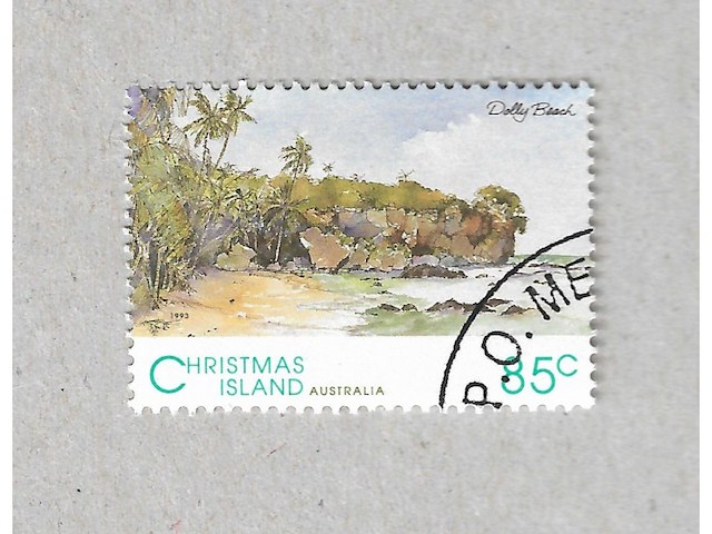 (M) markica 1993 Christmas Island  85c Dolly Beach