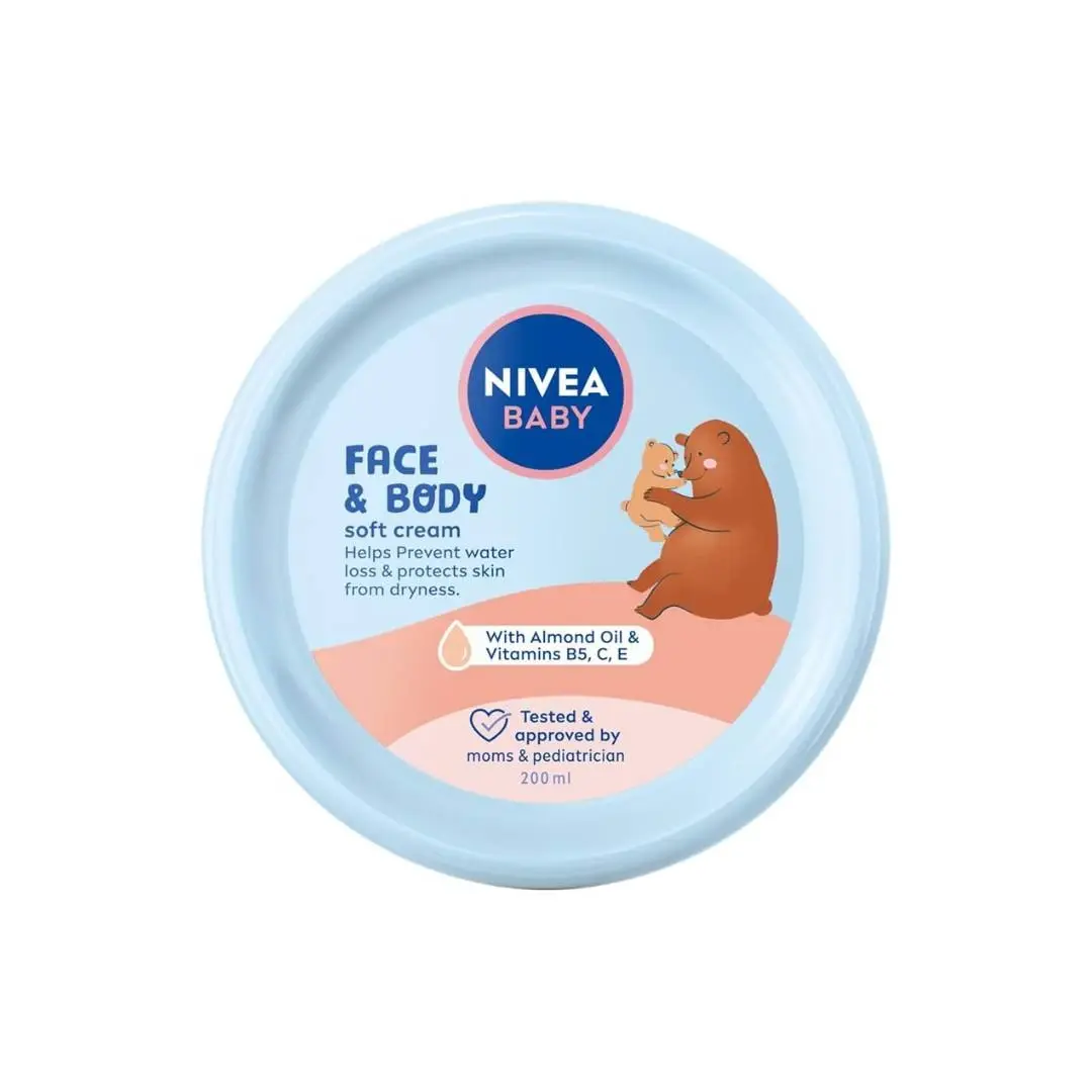 NIVEA Krema za bebe za lice i telo Soft, 200ml